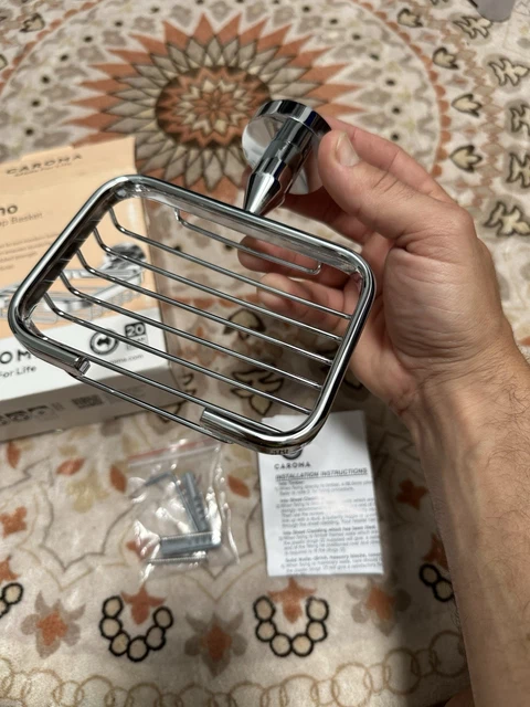 CAROMA COSMO METAL Soap Basket Chrome – Bathroom Hardware – New Opened ...