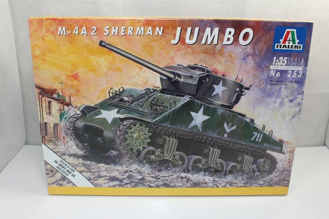MB1217, RAR ALTER Italeri 253 M-4 A2 Sherman Jumbo tank OVP 1:35 ...
