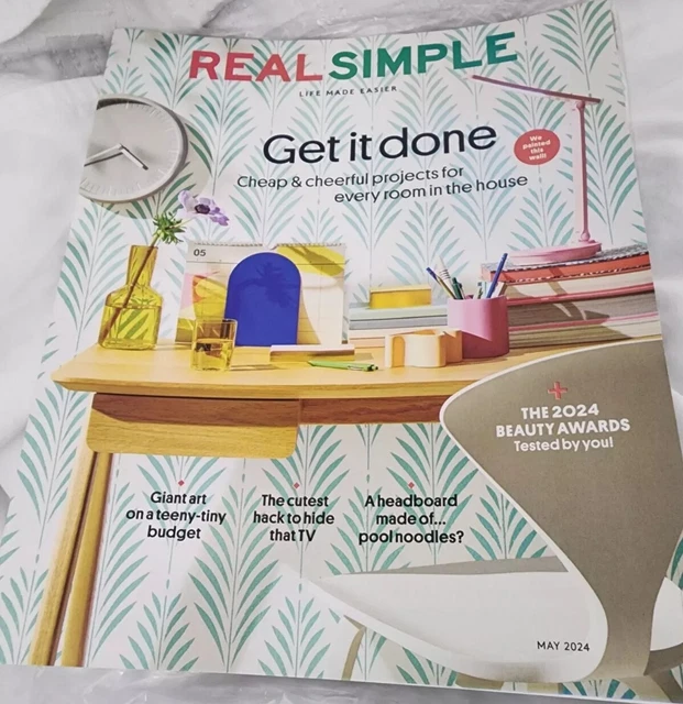 REAL SIMPLE MAGAZINE May 2024 Get it Done Giant Art On a Tiny Budget ...