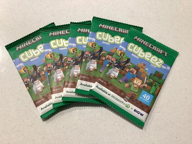 5 X WOOLWORTHS Minecraft Cubeez Unopened Packs 2025 $7.00 - PicClick AU