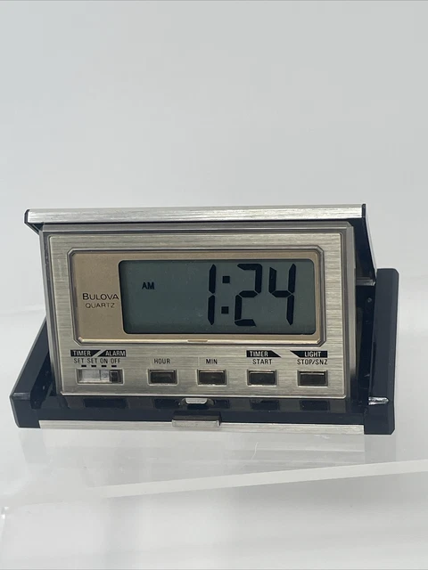 SAFETY AWARD TRAVEL Alarm Clock Bulova Vintage Promotional Item 1970s ...