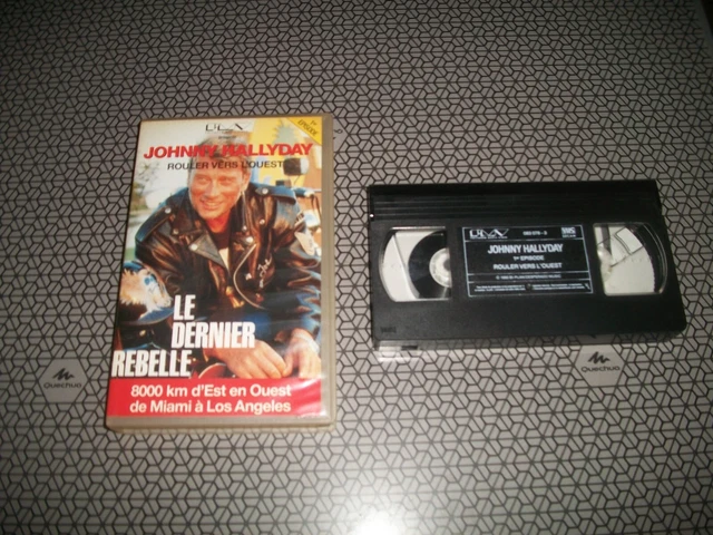 CASSETTE VIDÉO, VHS ,K7, Johnny Hallyday, le dernier rebelle, 1 er ...