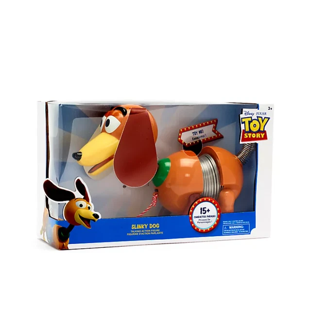 DISNEY STORE SLINKY Dog Talking Action Figure, 15 film phrases, Toy ...