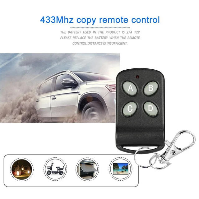 315/433MHZ CLONING REMOTE Control Key Fob Electric Gate Garage Door ...