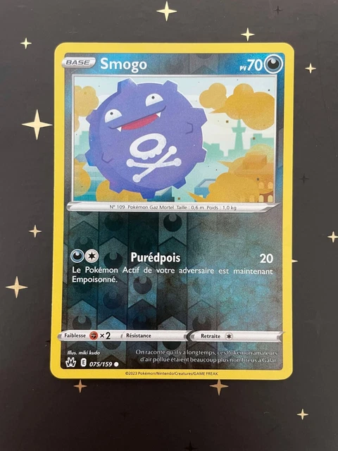CARTE POKÉMON REVERSE Smogo 75/159 VF NEUF EUR 0,90 - PicClick FR