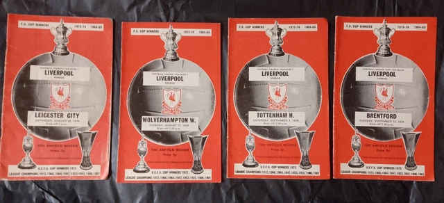 LIVERPOOL FC MEMORABILIA Match day Programmes / Part 7 1974/75 Season £ ...