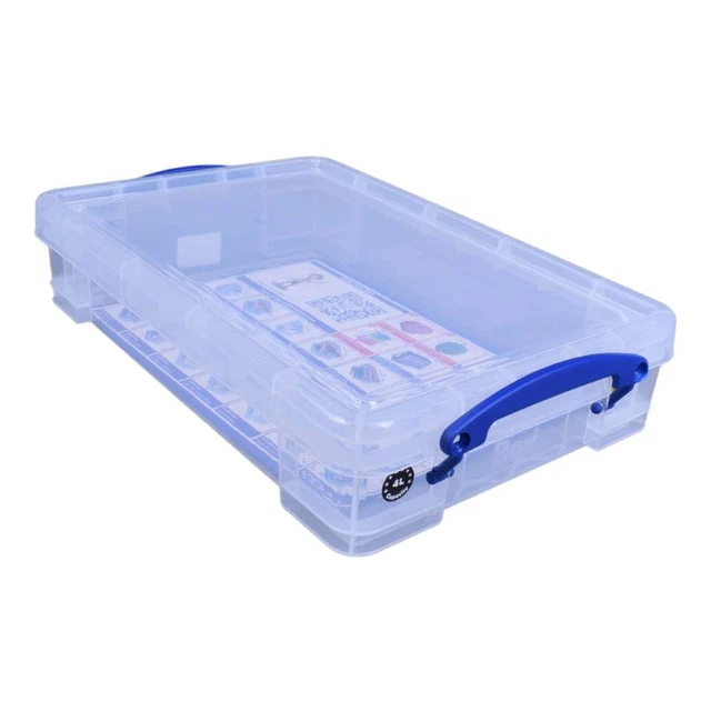 NEW REALLY USEFUL Boxes Snap Lock 4L Hobby Storage Box By Spotlight $17 ...