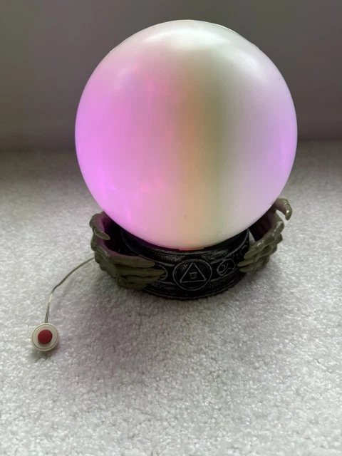 ANIMATED WITCH FORTUNE Teller Magical Globe Halloween Prop - Talks ...