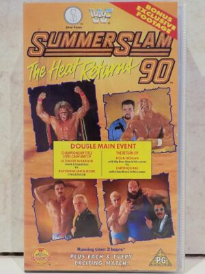 WWF SUMMERSLAM '90 1990 Wrestling Video Pal Vhs Tape Wwe Hasbro ...