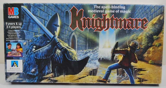 KNIGHTMARE BOARD GAME - Spell-Binding Medieval Game of Magic - MB Games ...