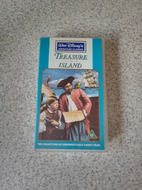 TREASURE ISLAND VHS PAL UK Video DISNEY CLASSIC HOLOGRAM BLUE BORDER $1 ...
