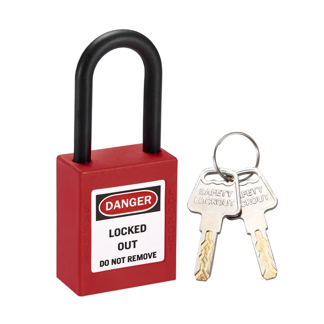 LOCKOUT TAGOUT LOCKS 1-1/2 Inch Shackle Key Different Safety Padlocks ...