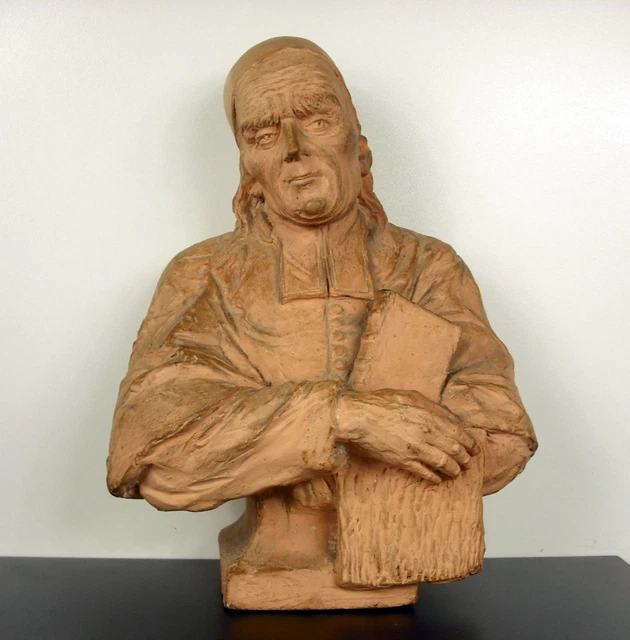 BUJON 1854 BUST of Canon Mr Provost parish priest Saint Nicaise Rouen ...