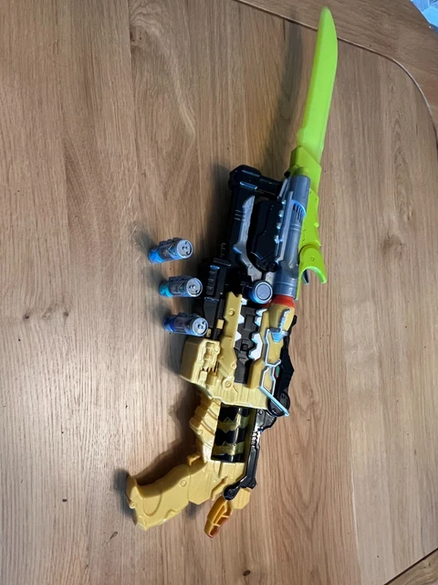 POWER RANGERS DINO Charge DX Yellow Morpher Gun And Sabre Sword & 3 ...
