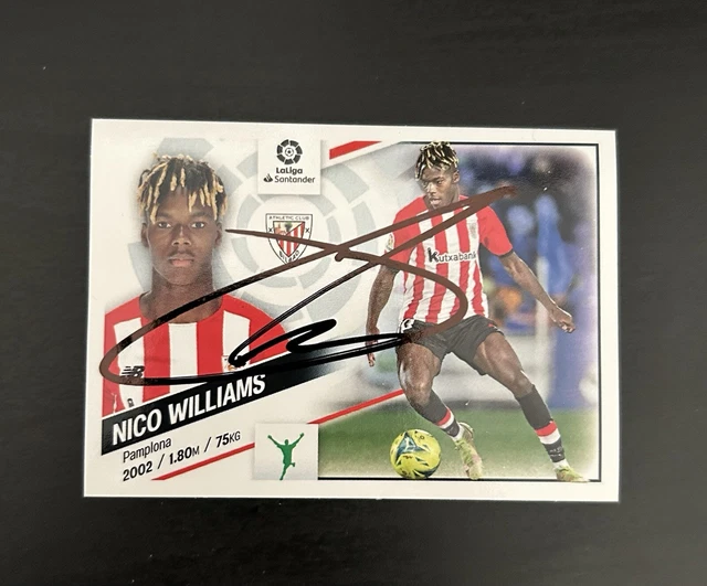AUTOGRAPH NICO WILLIAMS Rookie La Liga Panini EUR 20,00 - PicClick IT