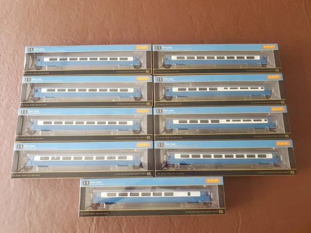 HORNBY 00 GAUGE Mk3 Midland Pullman Hst Coaches X9 Complete Set Brand ...