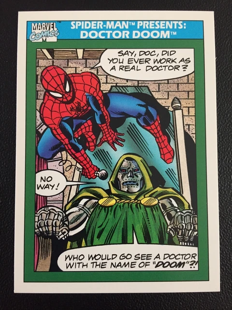1990 MARVEL UNIVERSE Spider-Man Presents : Doctor Doom Card #150 EUR 4 ...