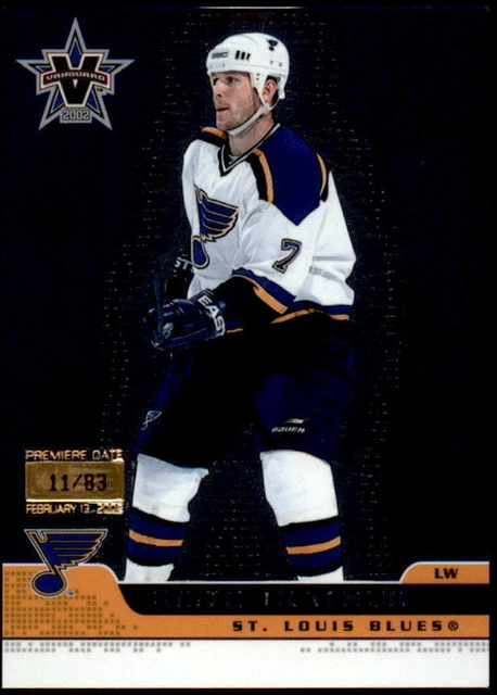 2001-02 VANGUARD PREMIERE Date #83 Keith Tkachuk #/83 (ref 9487) EUR 8 ...