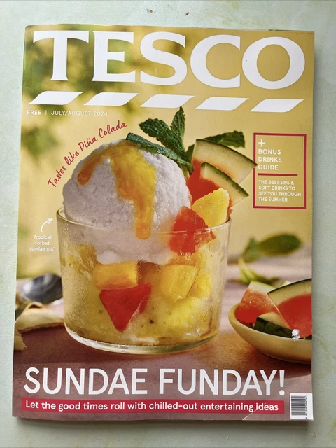 TESCO MAGAZINE JULY / August 2024 Summer recipes £1.90 - PicClick UK