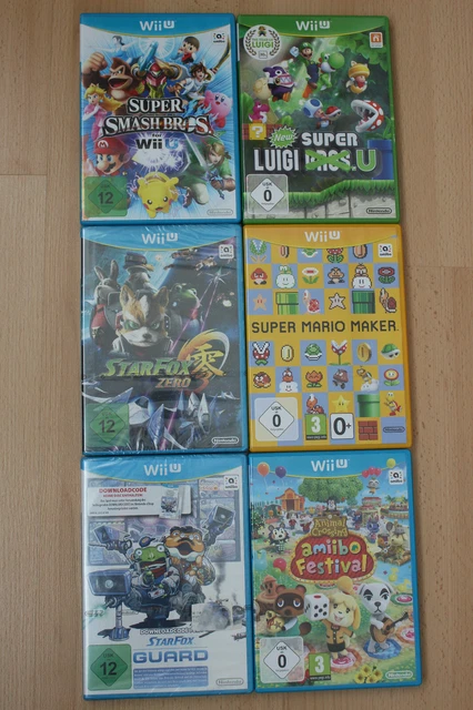 NINTENDO WII U Spiele Smash Bros Luigi U Star Fox Mario Maker Animal ...