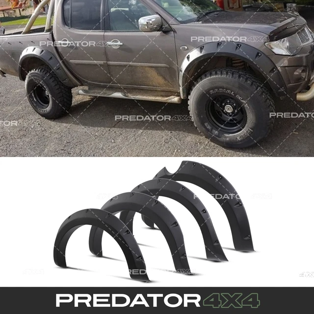 FRONT REAR WIDE Body Wheel Arch Fender Flares For Mitsubishi L200 ...