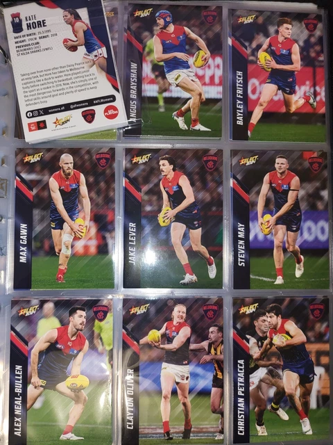 2024 SELECT AFL/AFLW Footy Stars Team Set Melbourne Demons $5.00 ...