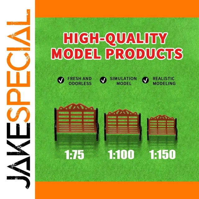 JAKESPECIAL – MINIATURE Park Bench Set in Three Scales EUR 39,59 ...