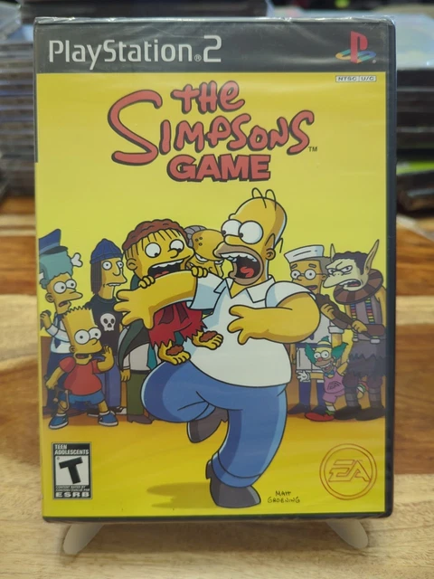 SIMPSONS GAME (SONY PlayStation 2, 2007) PS2 New Factory Sealed Black ...