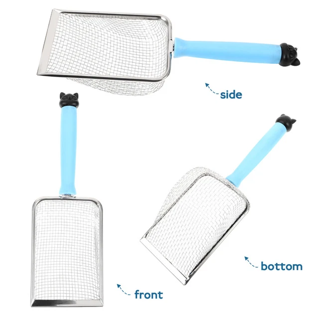 CAT LITTER STAINLESS Steel Pp Poop Scoop Supplies Mesh £9.85 - PicClick UK