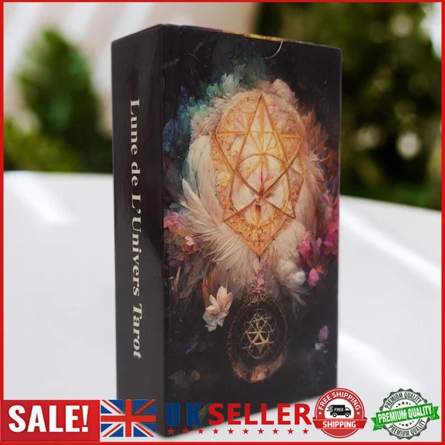 12x7cm With Guidebook English Moon Oracle Cards Tarot Divination