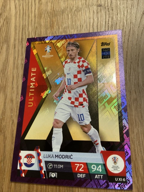 MATCH ATTAX UEFA Euro 2024 Luka Modric Purple Sapphire Parallel ...
