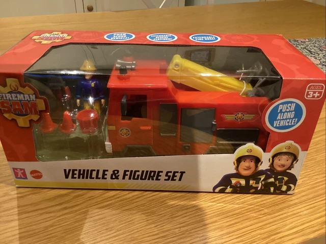FIREMAN SAM VEHICLE And Figure Set - Push Along Vehicle With Figure ...