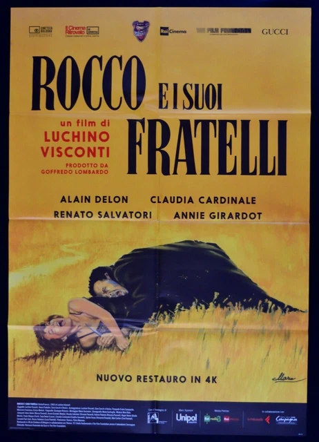 MANIFESTO ROCCO ET Ses Frères Visconti Claudia Cardinal Alain Delon A13 ...