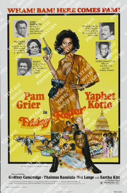 FRIDAY FOSTER (1975) Blaxploitation Movie Poster EUR 58,29 - PicClick IT