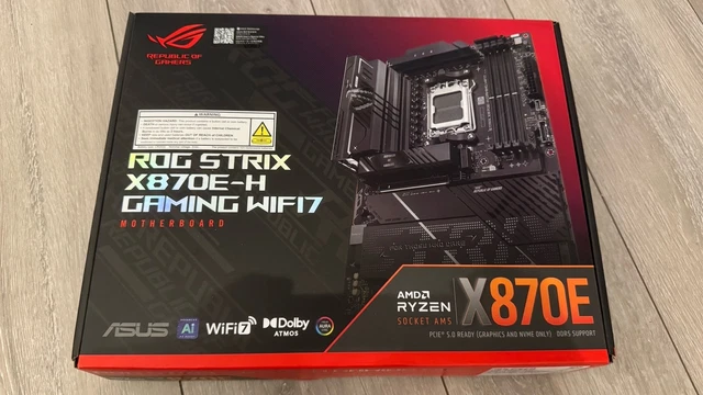 ASUS ROG STRIX X870E-H Gaming WiFi7 AMD Ryzen Motherboard AM5 USB4 £9. ...