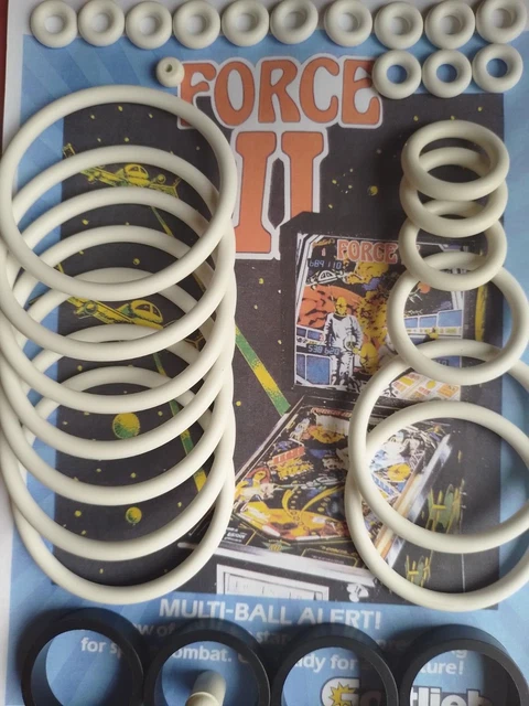 GOTTLIEB PINBALL MACHINE - Force Ii - Elastic Kit - Pinball Finger ...