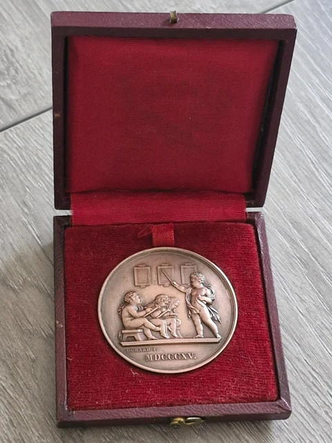 BELLE MÉDAILLE CUIVRE société pour l'instruction élémentaire 1887 EUR 16,90 - PicClick FR