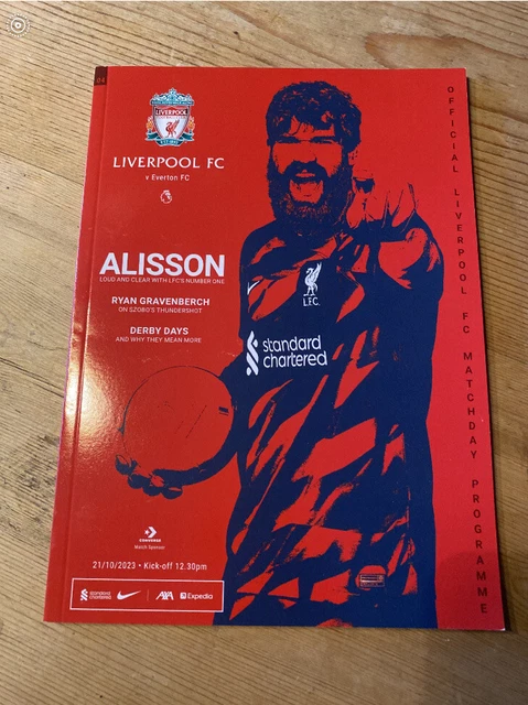 LIVERPOOL V EVERTON Match Day Programme - 21/10/23 £4.00 - PicClick UK
