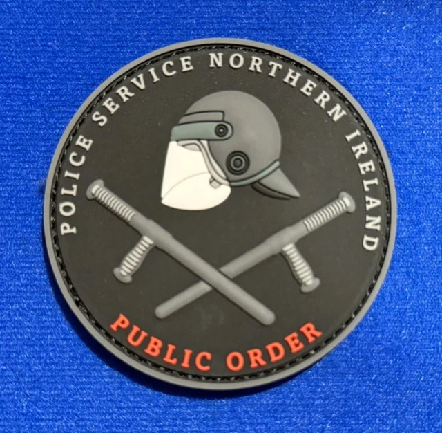 PSNI, POLICE SERVICE Northern Ireland, Public Order PVC Patch, Circular ...