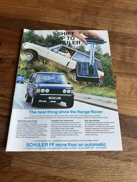 ORIGINAL 1980 CLASSIC Range Rover Auto Magazine Advert Poster Retro Man ...
