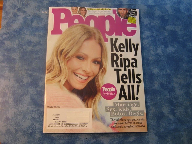 PEOPLE MAGAZINE 10 octobre 2022 Kelly Ripa dit tout !—en sac ! EUR 4,82 ...