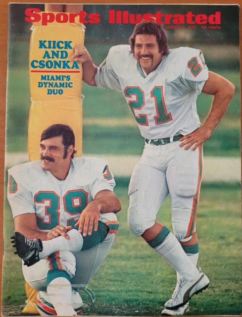 1972 MIAMI DOLPHINS Kiick Larry Csonka Famous Finger Sports Illustrated ...
