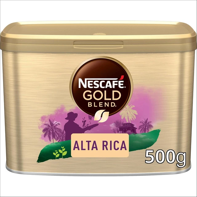 NESCAFE GOLD BLEND Alta Rica Instant Coffee 500g Tin Bold & Intense 8 ...