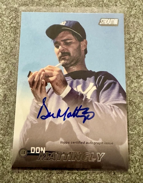 DON MATTINGLY SUR carte AUTO 2023 Topps Stadium Club #SCBA-DNG ...