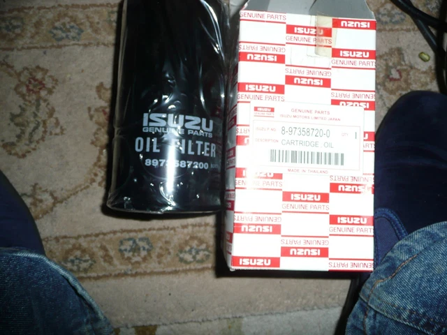 GENUINE ISUZU Oil Filter ISUZU D-MAX Mk1 3.0D 07 to 12 4JJ1-TC ...