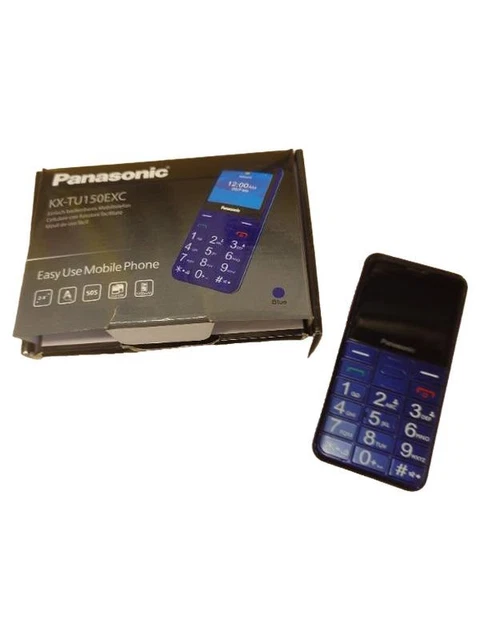 PANASONIC KX-TU150EXC TÉLÉPHONE Touches Senior Bleu Dual-SIM EUR 35,95 ...