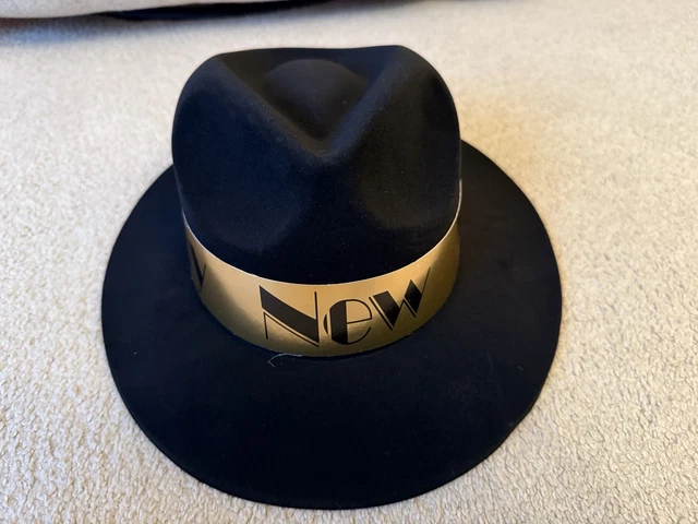 HAPPY NEW YEAR Fedora Hat Fancy Dress Up Halloween Costume Accessory ...