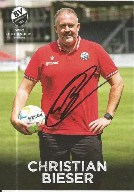 CHRISTIAN BIESER / SV Sandhausen / Saison 2022-2023 / Autogrammkarte ...