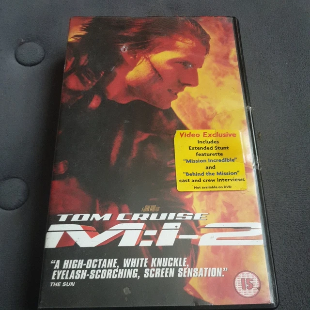 MISSION IMPOSSIBLE 2 Mi2 Tom Cruise Sleeve And Tape Only C3 Pal Vhs ...