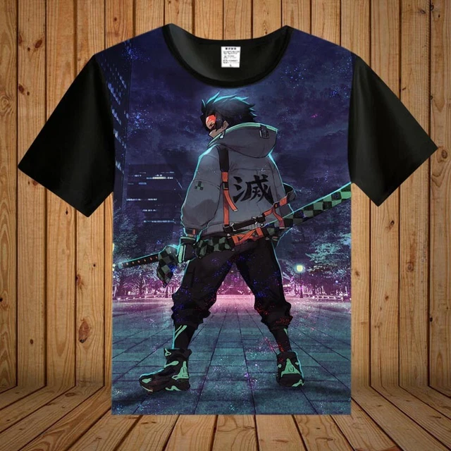 Anime Demon Slayer Kimetsu No Yaiba Cosplay Basic Short Sleeve T Shirt